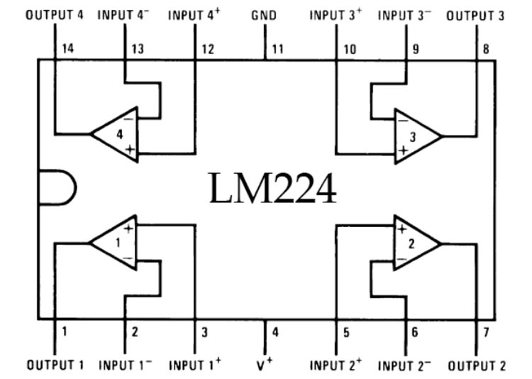 LM224运算放大器引脚，数据表，等效，电路和规格 - bet188真人在线