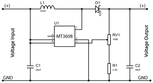 MT3608 2A DC-DC升压(升压)电源模块引脚、功能、数据表 - bet188真人在线 MT3608 2A DC-DC升压(升压)电源模块引脚、功能、数据表 - bet188真人在线